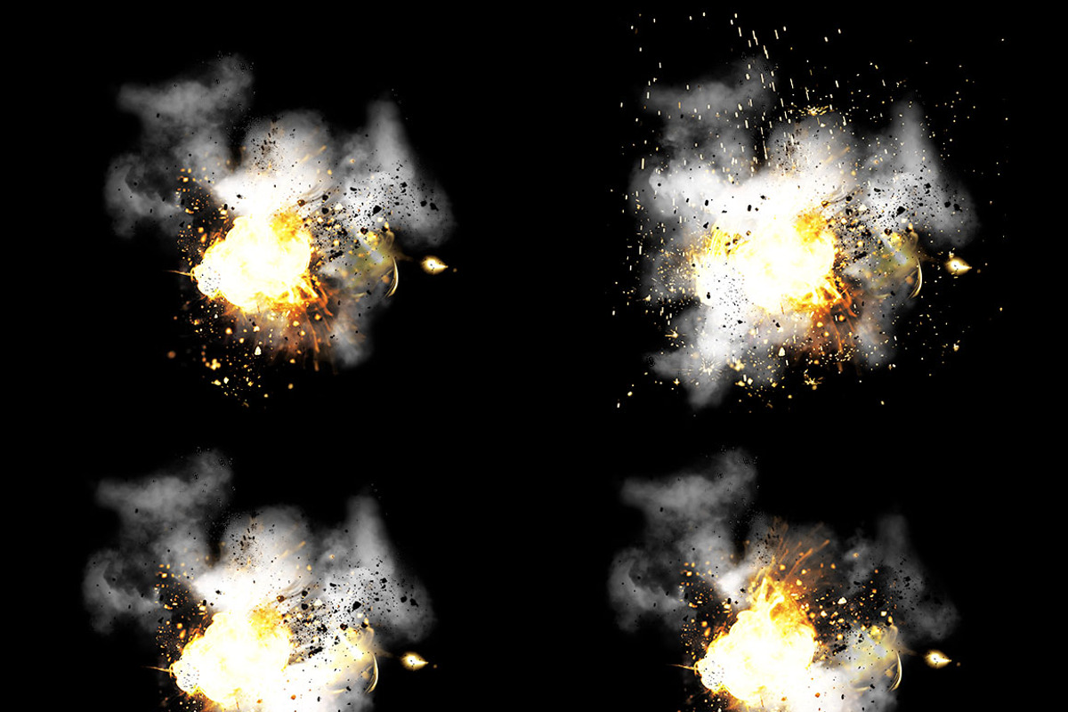 Explosion Effects, an Object Graphic by Athlos ArtLab