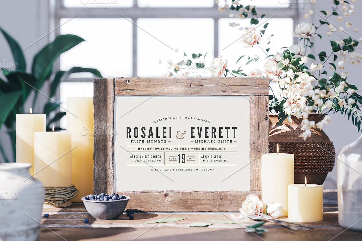 Wedding Frame Mockup, a Print Template by Best Pixels™