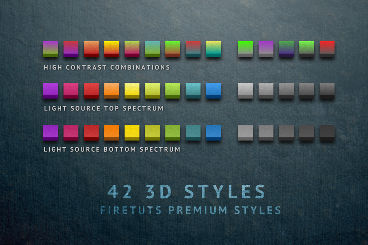 3D Text and Object Styles, a Layer Style Add-On by firetuts
