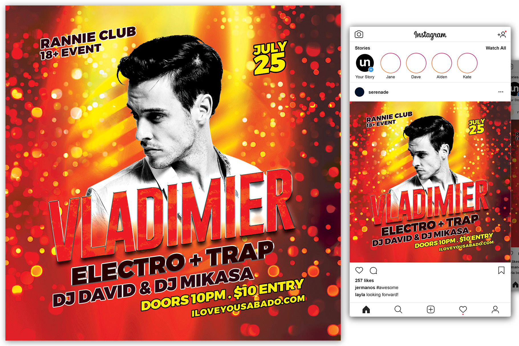 DJ Event Flyer, a Flyer Template by KiraYamato Design Studio