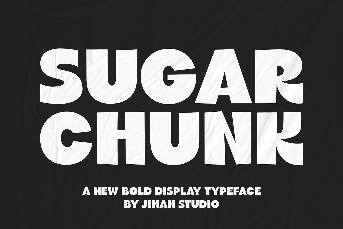 Sugar Chunk - A Bold Display Font, a Sans Serif Font by Ainun Jinan