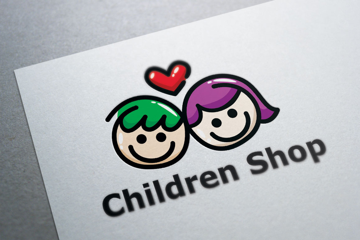 Children Shop Logo Template, a Branding & Logo Template by Heavtryq Design