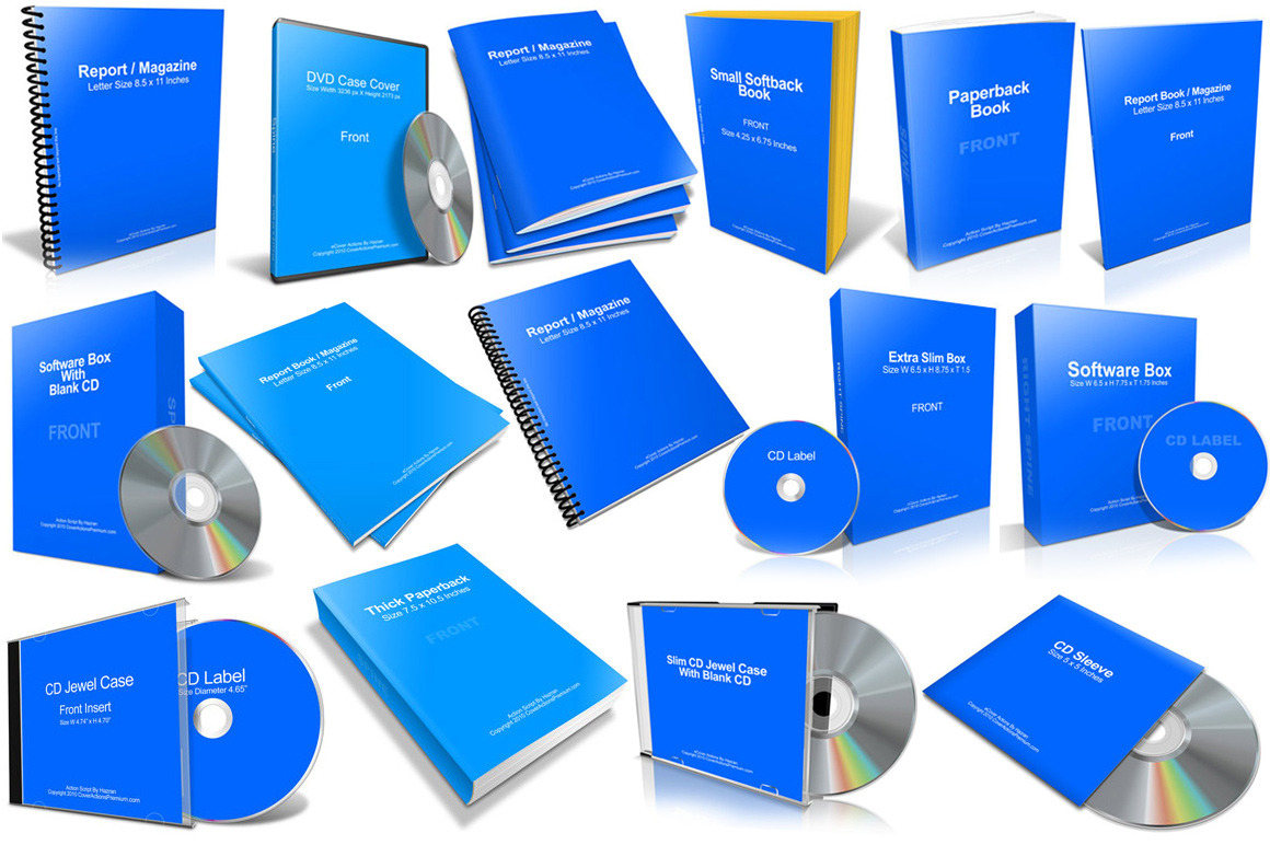 Cover Action Mockup Basic Pack