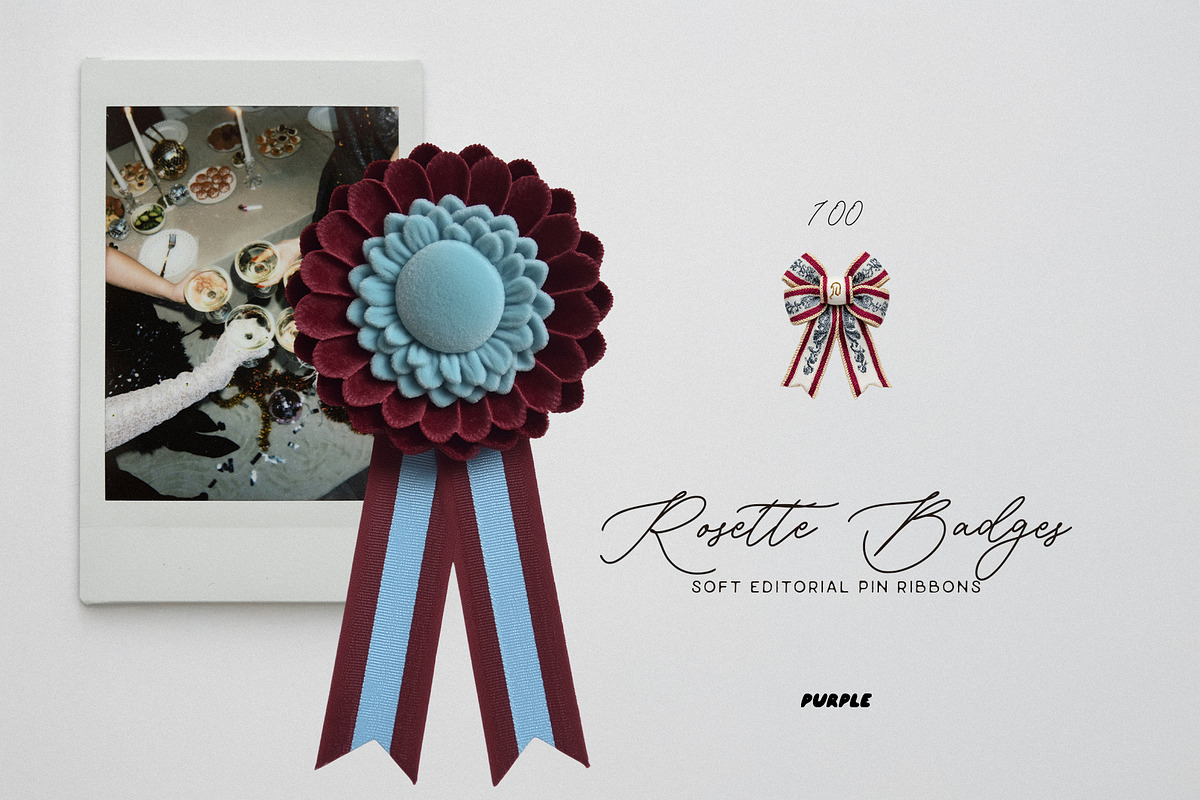 Rosette Badges: Pin Ribbons Pack