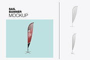 Flying Banner Mockup, a Product Mockup by OneVectorStock