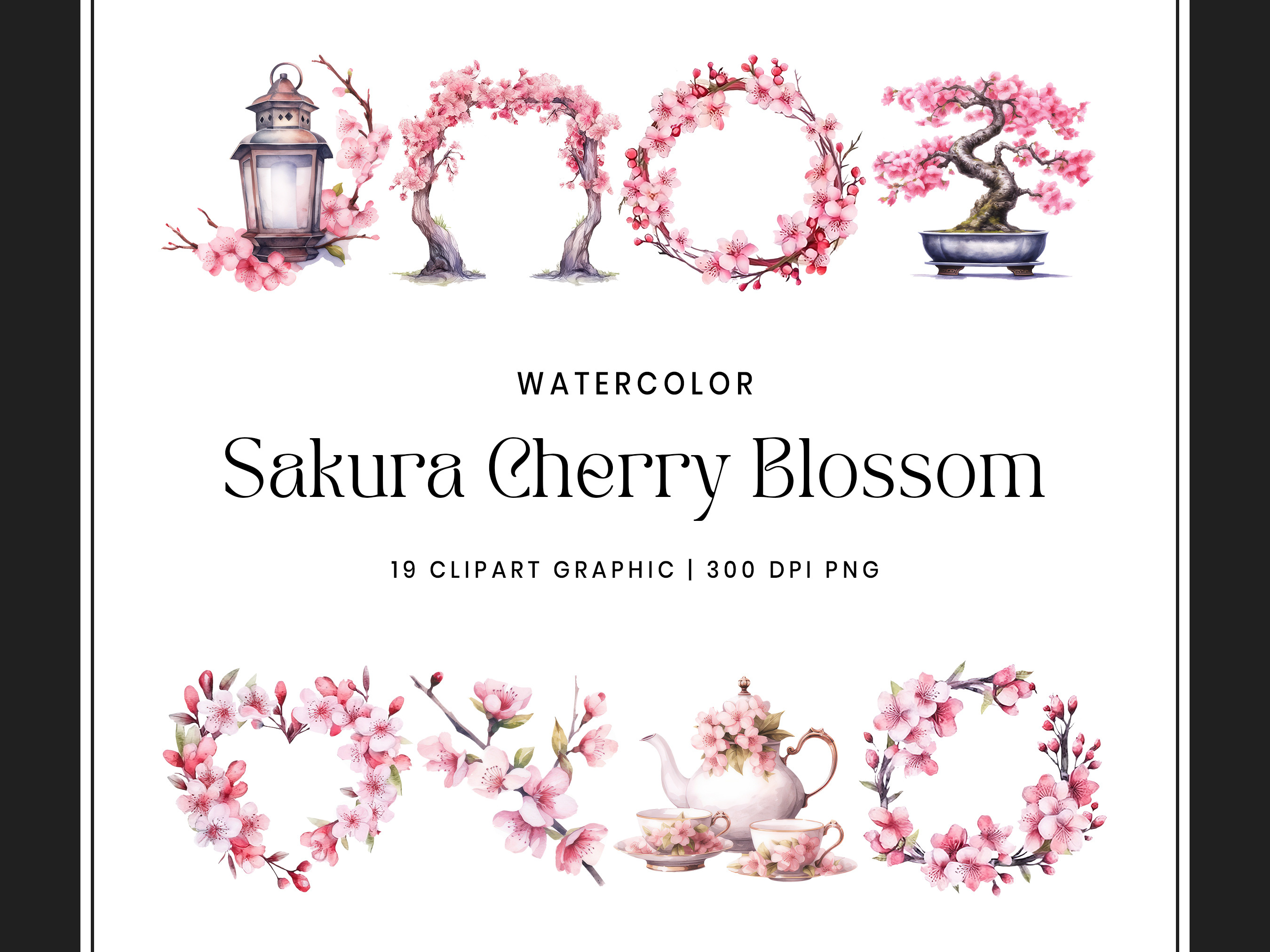 Sakura Cherry Blossom Clipart, an Object Illustration by Design Scotch