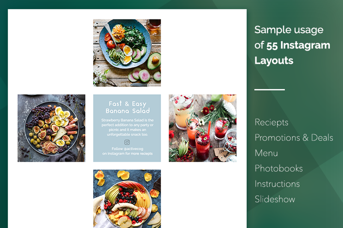 InstaLayout - 55 Instagram Layouts, a Templates & Theme by ActiveCog ...