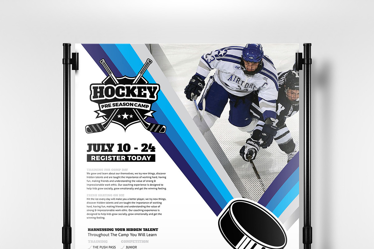 Ice Hockey Templates Pack, a Flyer Template by BrandPacks
