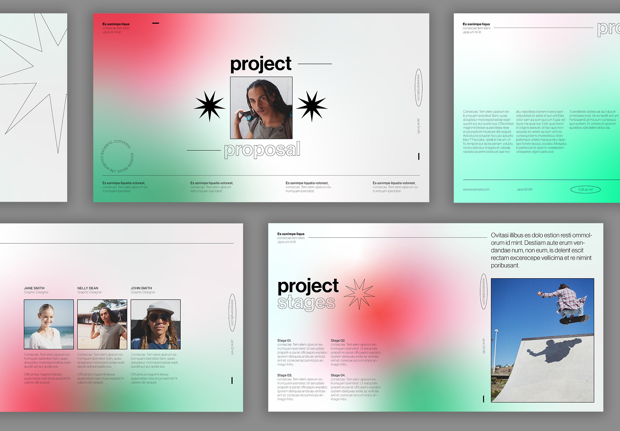 Gradient Pitch Deck Layout, a Presentation Template by wavebreak