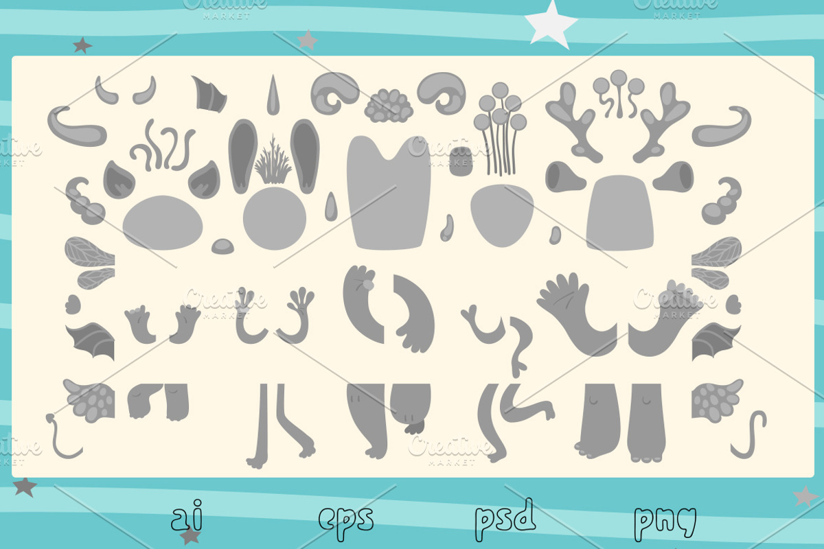 Create a simple monster, an Illustration by nenochka | Creative Market