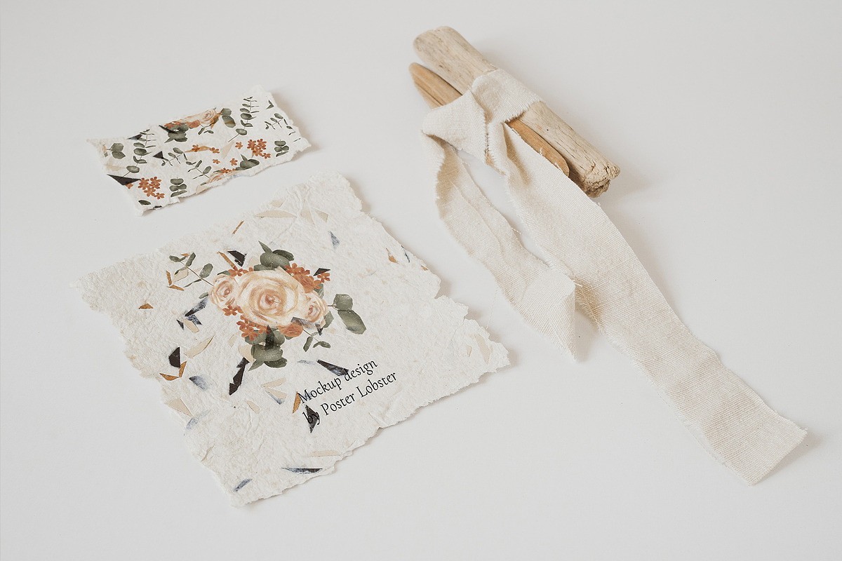 Boho Stationery Mockup Set, a Print Template by Neutral Mockups