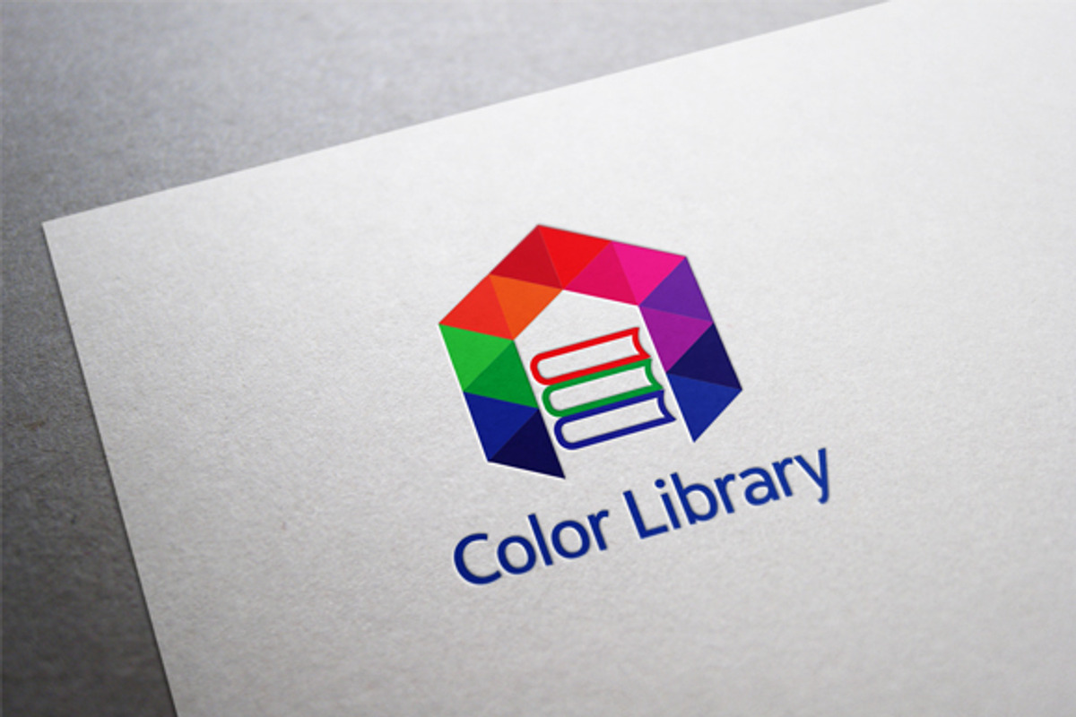 Color Library Logo Template, a Branding & Logo Template by gunaonedesign