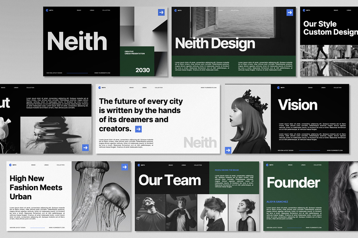 NEITH Urban Powerpoint Template, a Presentation Template by Portocraft