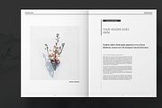 Black Magazine Layout, a Magazine Template by Boris Cupac