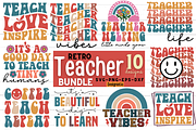 Retro Teacher SVG Bundle