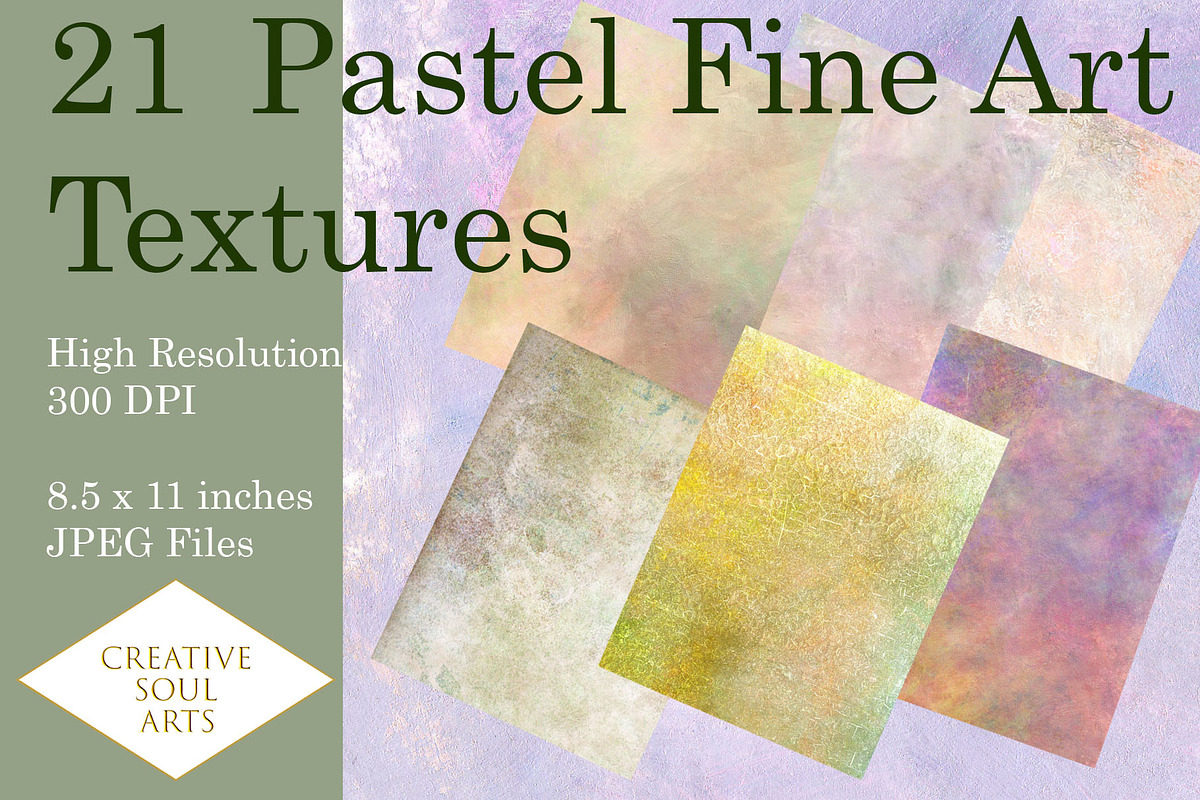 21 Pastel Fine Art Textures, a Texture Graphic by Creative Soul Arts