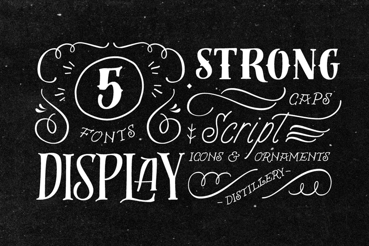 The Distillery Set, a Handwritten Font by Sudtipos | distillery display ...