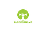 Green Color Fitness Gym Logo Design, a Branding & Logo Template by ...