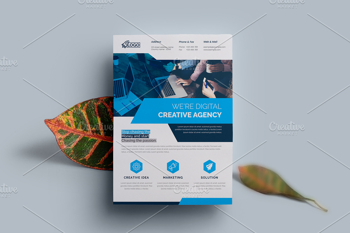 Creative Clean Flyer Template, a Flyer Template by Cristal Pioneer