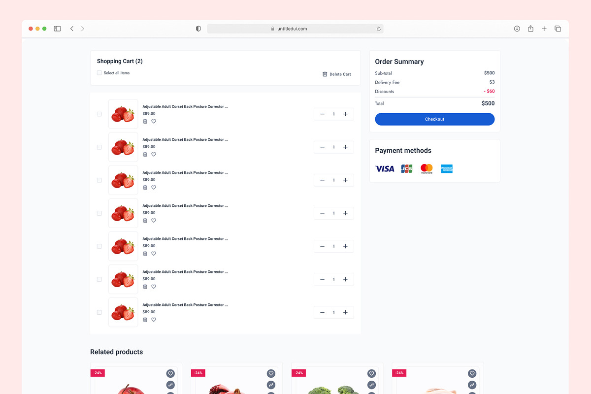 Dev Grocery Store Food eCommerce UI