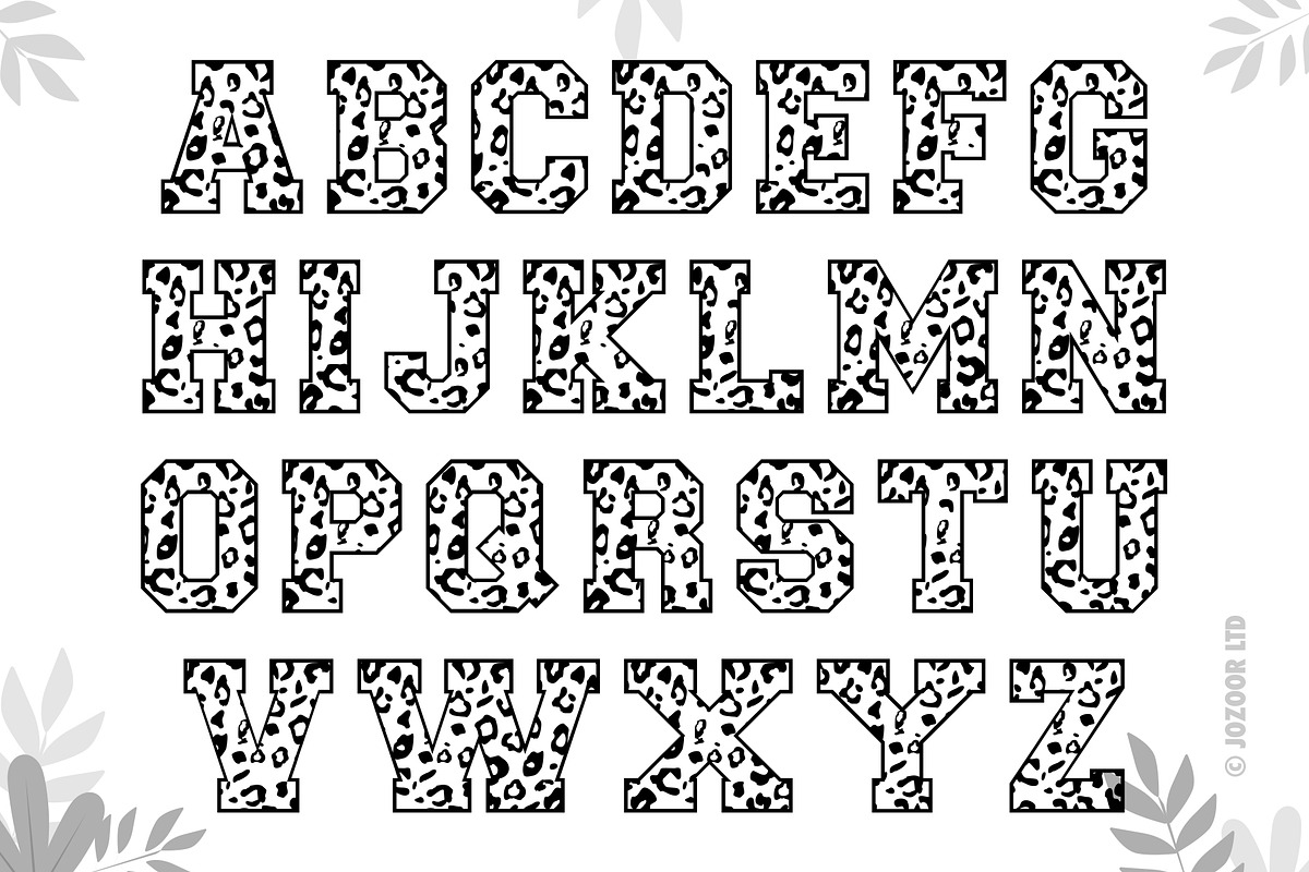 Leopard Font, a Font by Jozoor