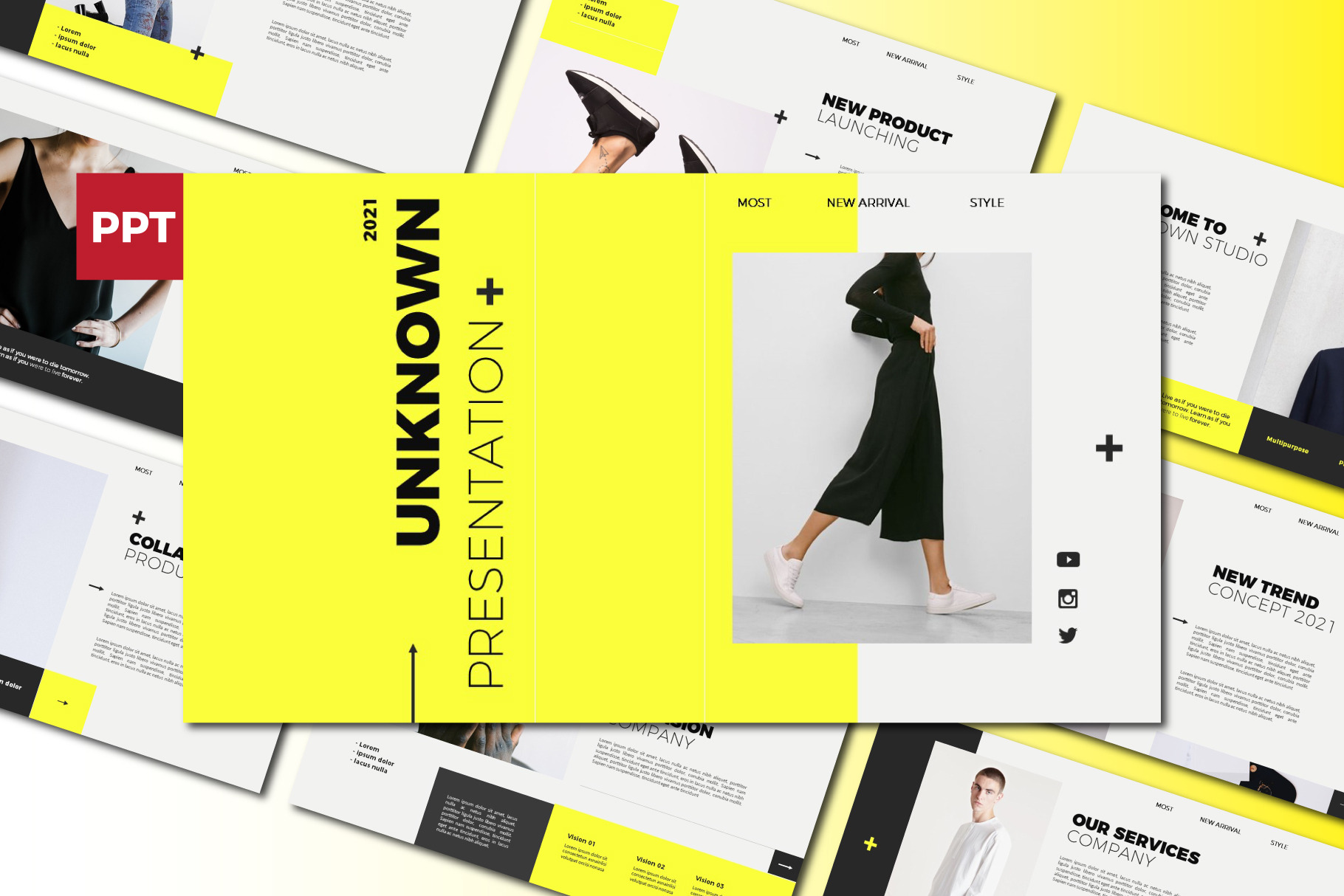 Unknown Powerpoint Template, a Presentation Template by Yo Slide
