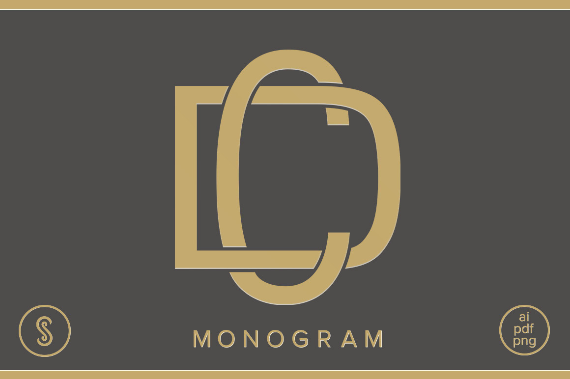 CD Monogram DC Monogram, a Branding & Logo Template by Shuler Studio