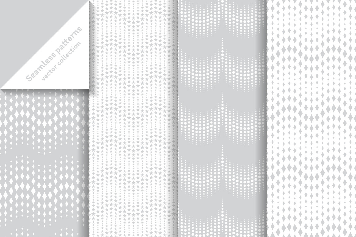 Waved halftone seamless patterns, a Pattern Graphic by pattern shop