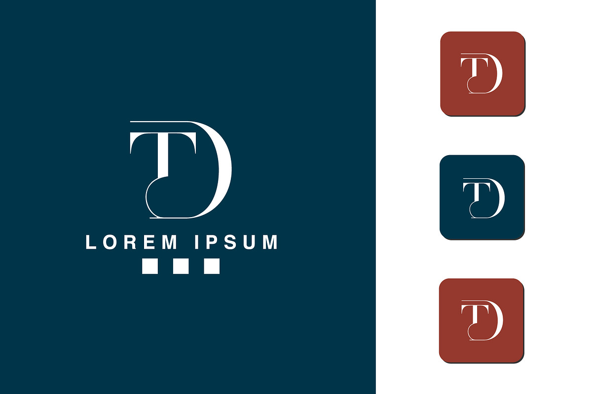 TD Abstract Logo Design., a Branding & Logo Template by art_creater