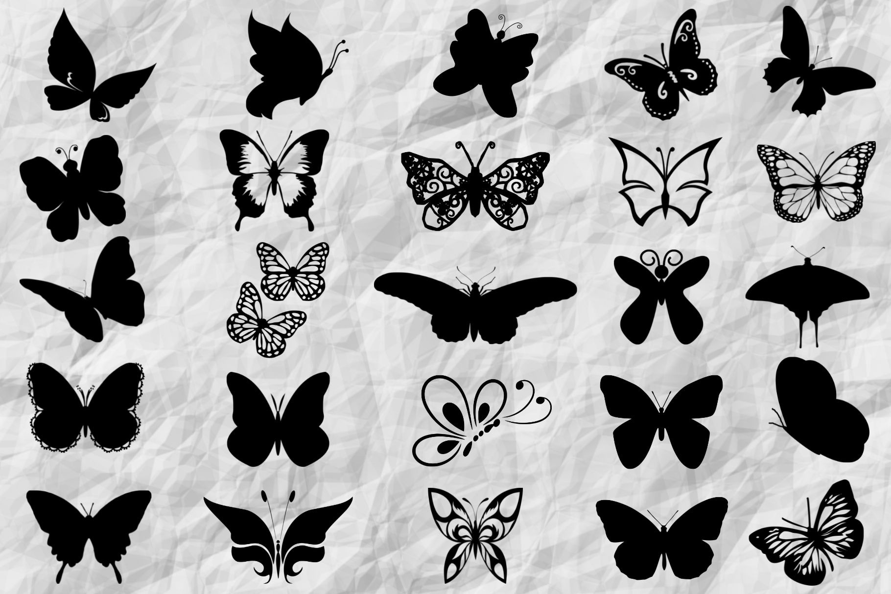 Butterfly Silhouette, an Animal Illustration by newminddesign ...