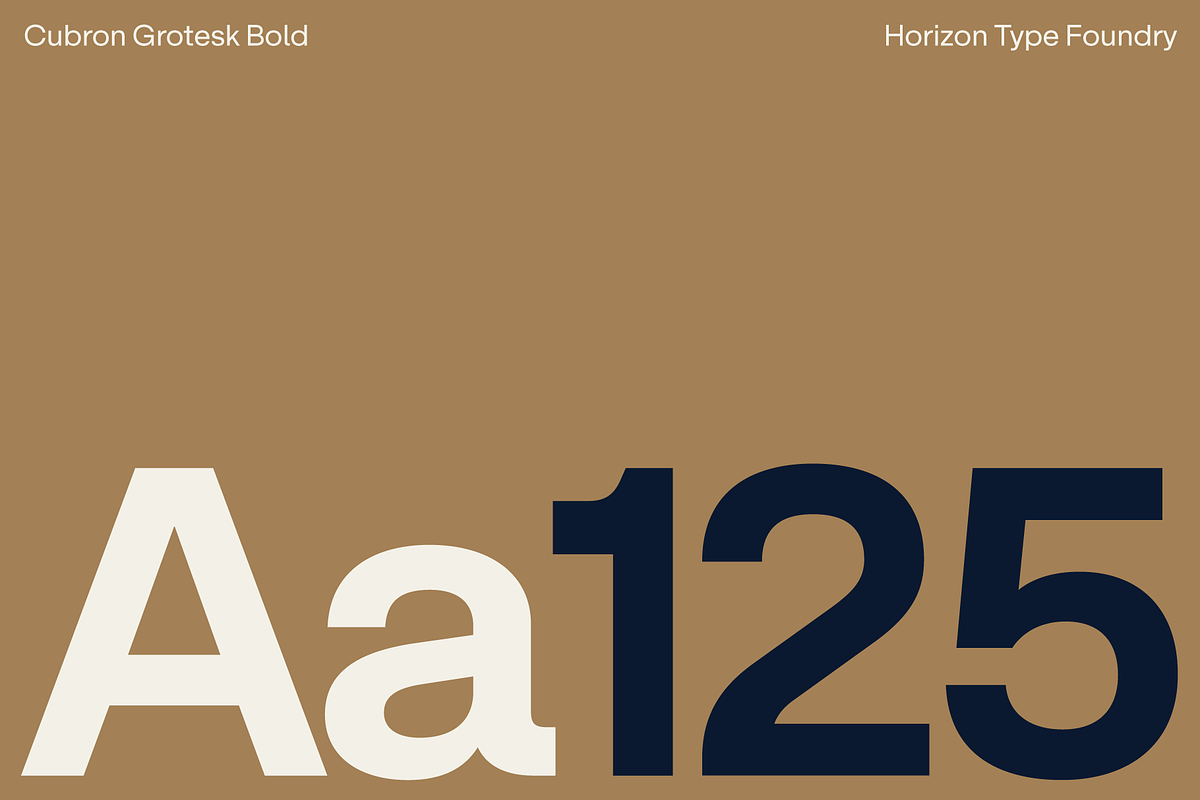 Cubron Grotesk by Horizon Type Foundry