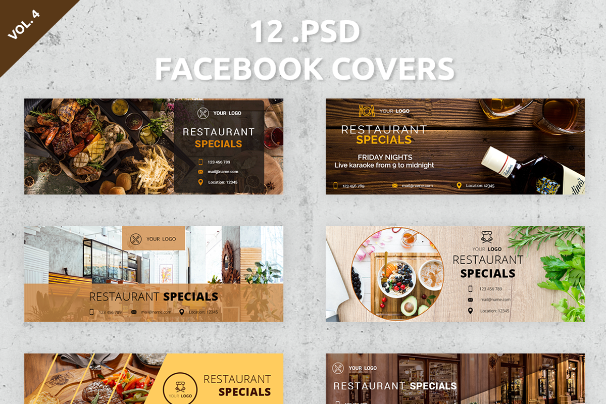 Facebook Covers - SK, a Social Media Template by UNIK Agency