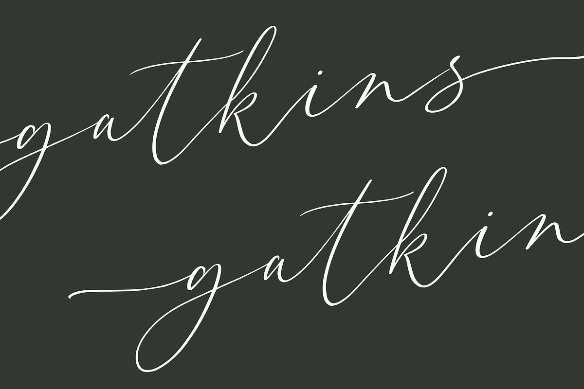 Gettins - Modern Calligraphy Script, a Script Font by Nirmana Visual