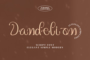 Dandelion Script Fonts, a Script Font by mahstudios | Creative Market