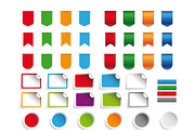 Ribbons, stickers a label set vector, an Object Graphic by Lin´s