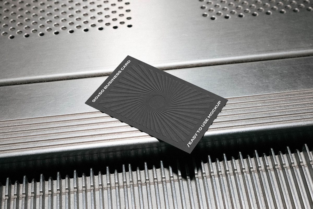 90x50 Business Card Mockup, a Pens & Pencil Mockup by Design Squad