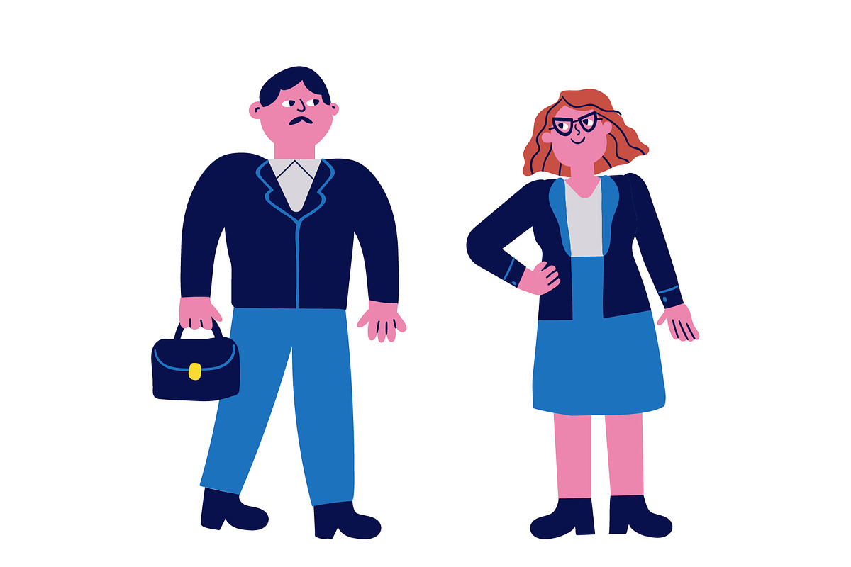 Cartoon people vector bundle, a Person Illustration by Vector_Art