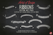 Vector Clip Art Ribbons, an Illustration by Artistofdesign
