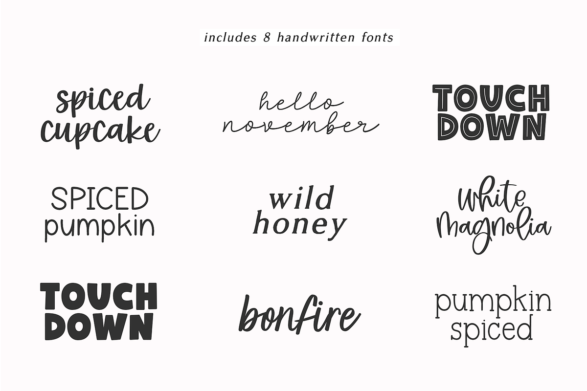 Fall Font Bundle, a Handwritten Font by KA Designs