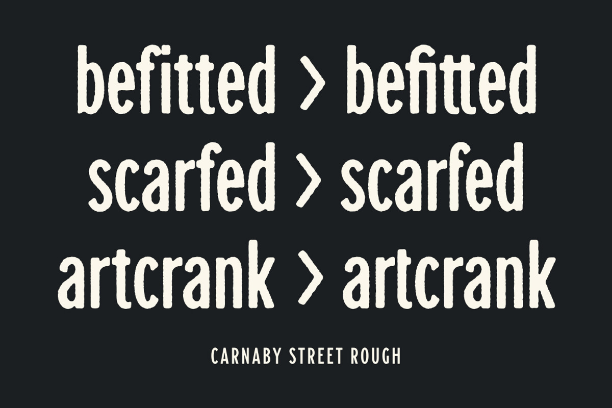 Carnaby Street, a Sans Serif Font by Simon Walker