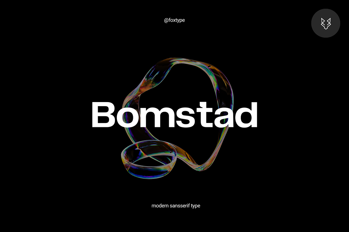 Bomstad Display Typeface, a Sans Serif Font by Foxtype