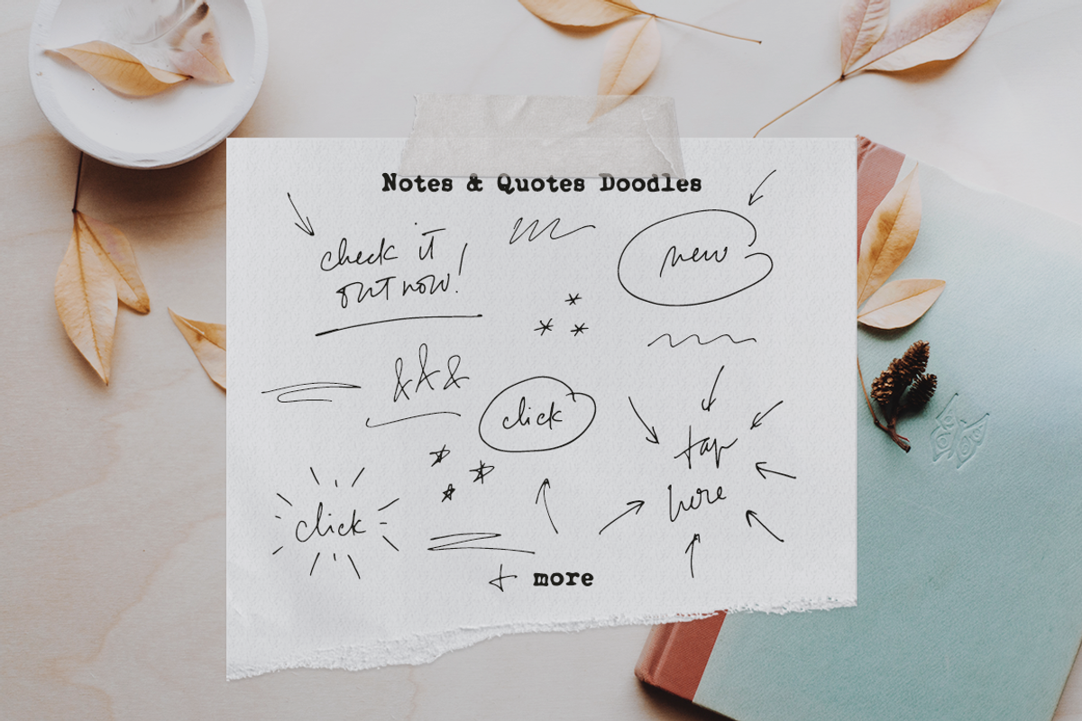 Notes And Quotes Font Duo, a Serif Font by Ana's Fonts