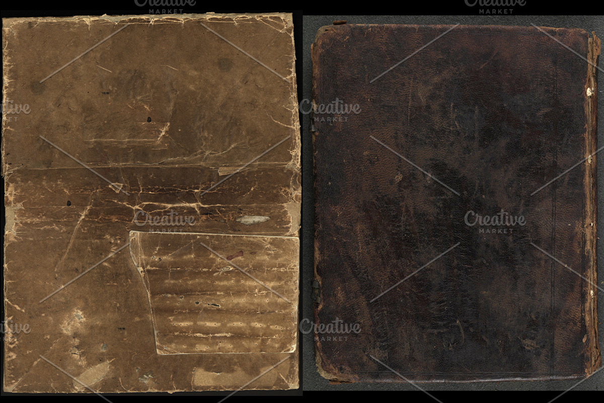 Distressed Antique Book Cover Textur, a Texture Graphic by Blue Line Design