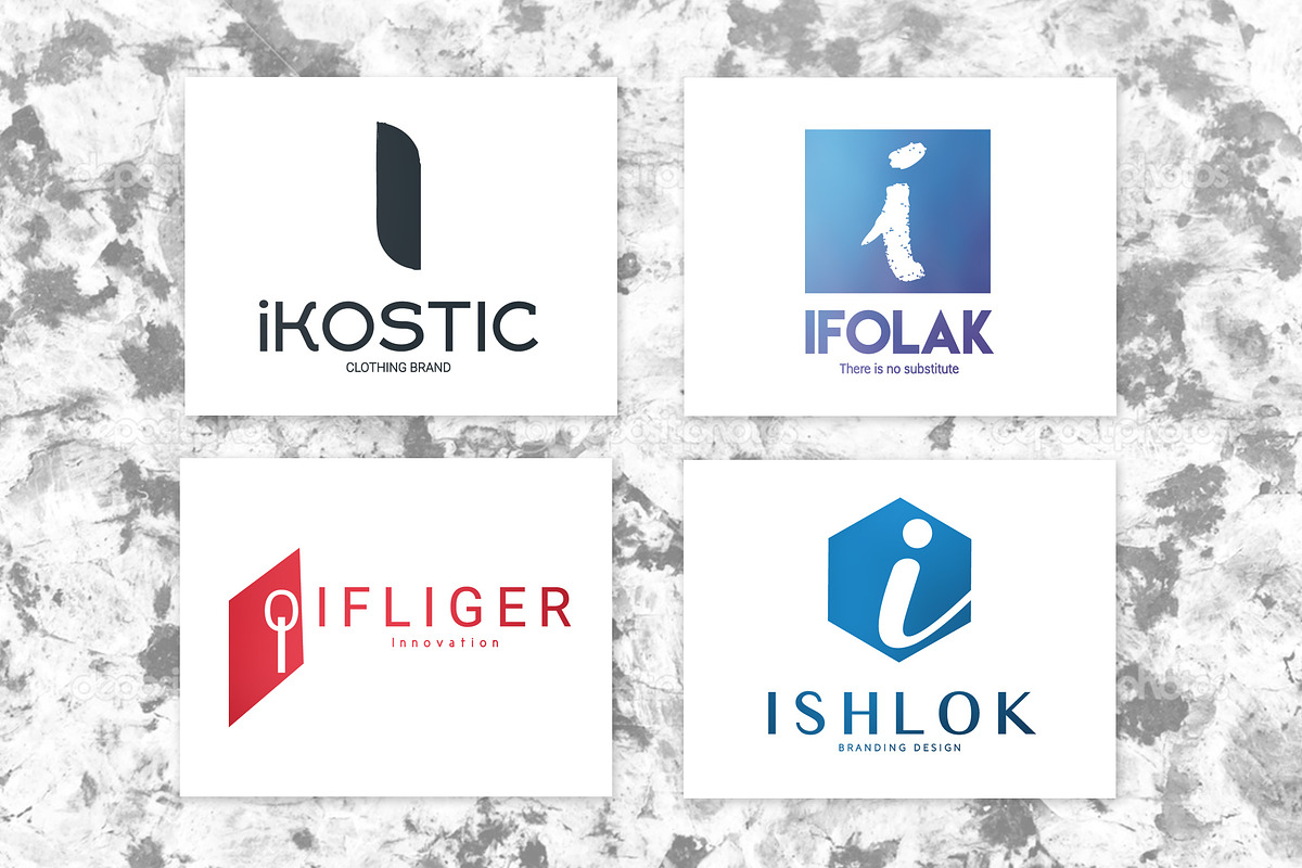 20 I Letter Alphabetic Logos, a Branding & Logo Template by AN Productions