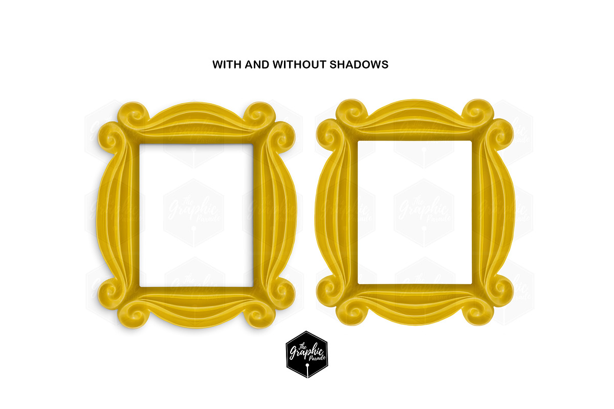 Isolated Friends TV show frames, an Object Graphic by The Graphic Parade