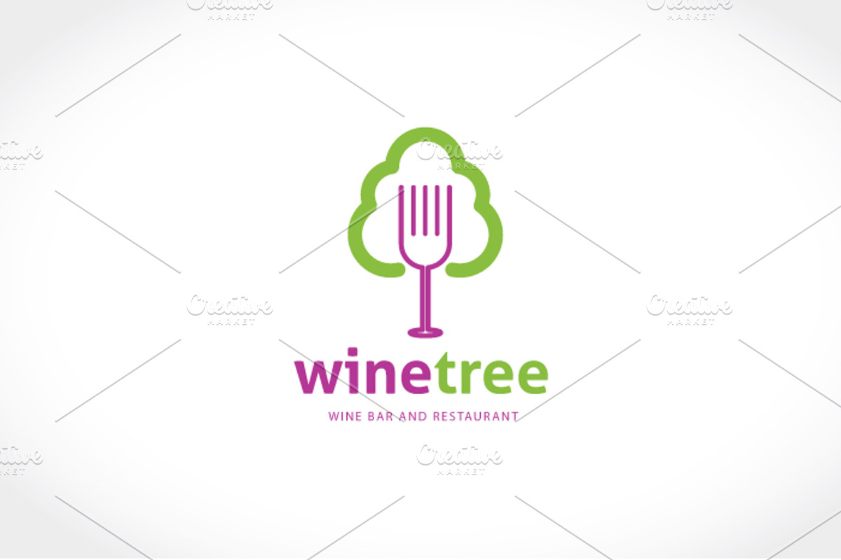 Wine Tree, a Branding & Logo Template by Vectorwins Premium Shop