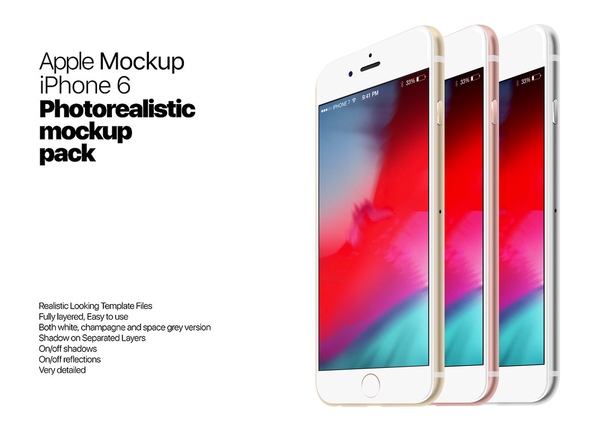 Apple iPhone Mockup, an iPhone Mockup by LINEARstudio