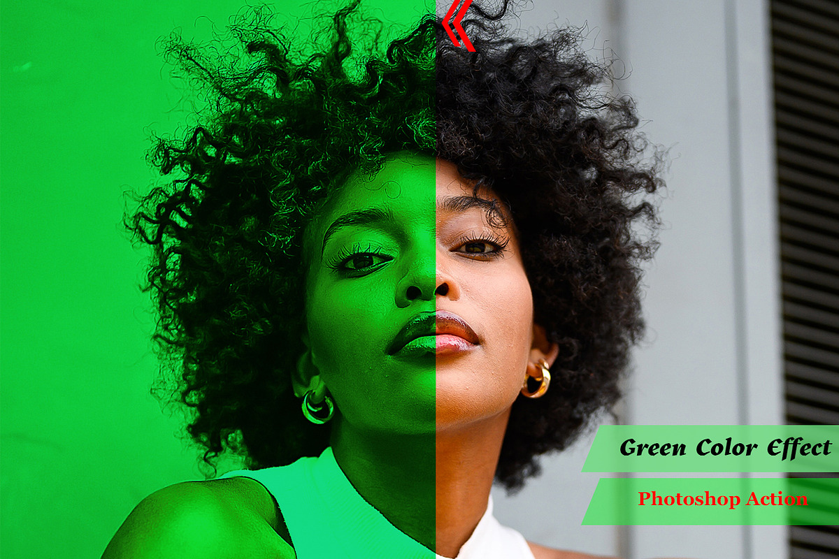 Green Color Effect Photoshop Action, an Action Add-On by Studio Retouch