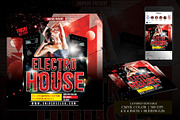 Electro House Party Flyer, a Flyer Template by DreamColor