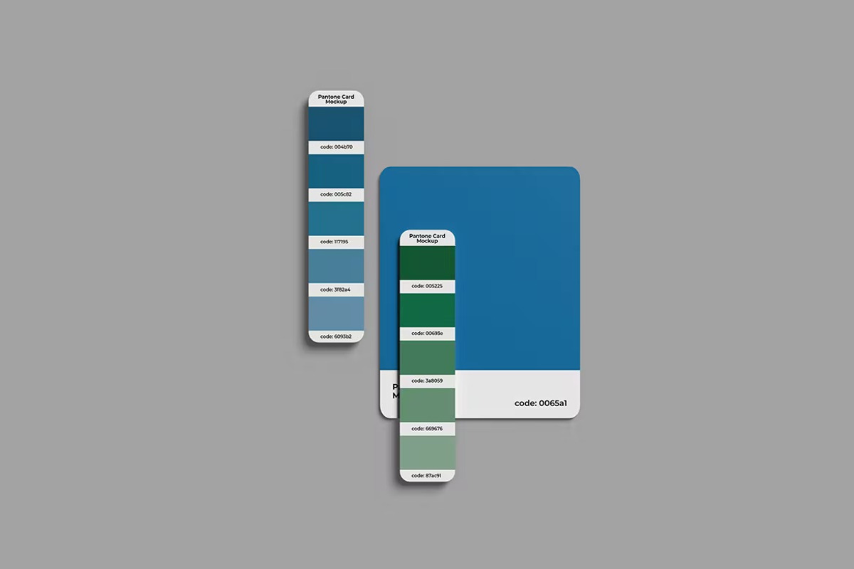 Pantone Card Color Mockup